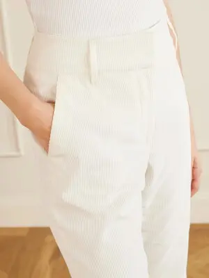 Gabriela Hearst Ianthe Cotton Corduroy Flared Pants
