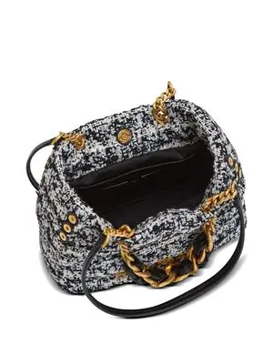 Balmain Small 1945 Soft Tweed Tote Bag
