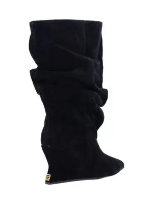 Balmain Slouch Wedge Boots