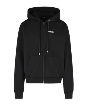Amiri Zipper Hoodie - Black