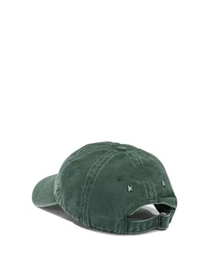 GOLDEN GOOSE Baseball Cap With Embroidered Logo And Star Patch