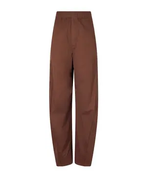 Tibi Cotton-blend Gabardine Wide-leg Pants