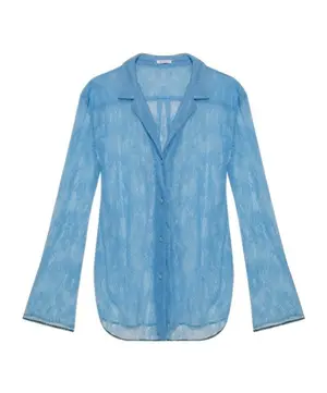 Oseree Collared Long-sleeved Shirt