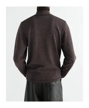 LEMAIRE Long-sleeve Polo In Fine Mouline Merino Wool