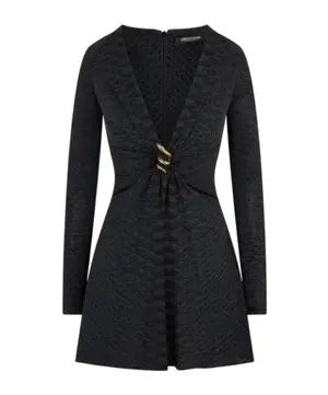 Roberto Cavalli V Neck Cocktail Dresses