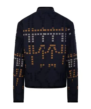 FORTE_FORTE Graphic Long Sleeve Jacket - Black