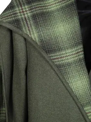 Attico Single-breasted Coat With Detailed Scarf - No