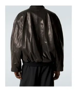 Fear Of God Leather Bomber Jacket