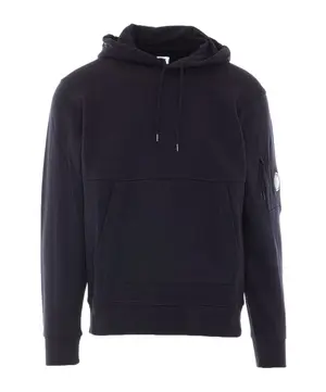 C.P. COMPANY Drawstring Hooded Sweatshirt - Blue
