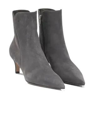 GIANVITO ROSSI Pointed-toe Ankle Boots - Grey