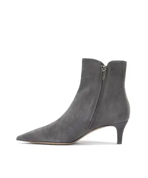 GIANVITO ROSSI Pointed-toe Ankle Boots - Grey
