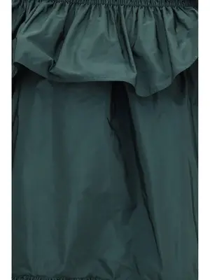 Saint Laurent Off-shoulder Ruffled Dress