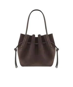Yuzefi Mini Scallop Bucket Bag - Black