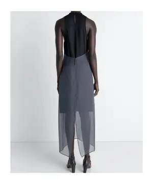 LEMAIRE Column Dress In Crepe De Chine Viscose