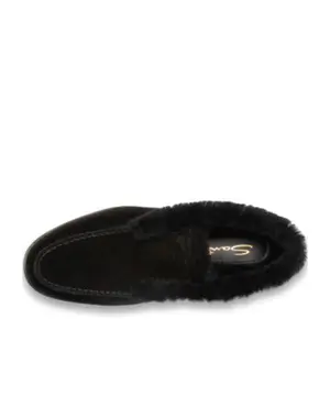 Santoni Suede Desert Boot With Fur