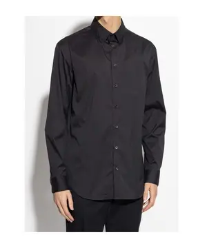 Giorgio Armani Curved Hem Poplin Shirt