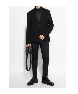 Giorgio Armani Curved Hem Poplin Shirt