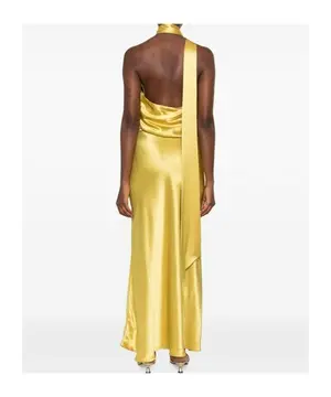 Staud Estelle One-shoulder Draped Gown - Yellow