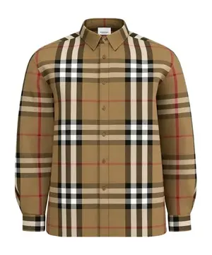 Burberry Long-sleeved Plaid Shirt - No