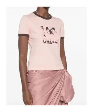 Chloé Palm Tree Printed Crewneck T-shirt - No