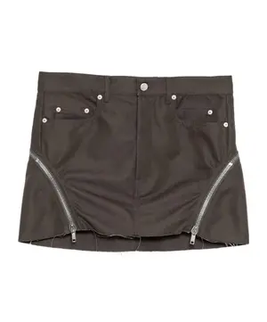 Rick Owens Belt Loop Midi Skirt - Black
