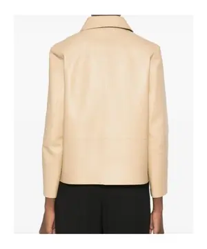 TOTEME Button-up Leather Jacket