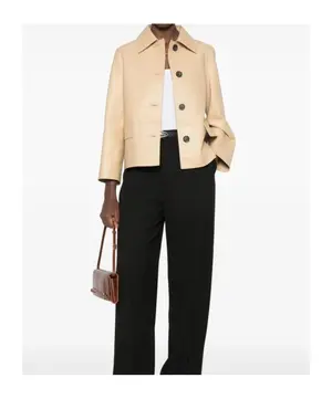 TOTEME Button-up Leather Jacket