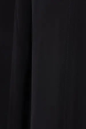 TOTEME Scarf Detailed V-neck Dress - Black