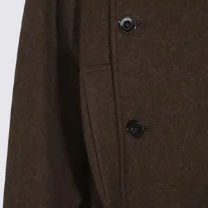 LEMAIRE Short Double-breasted Belted Coat