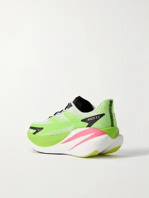 Hoka One One Mach X 3 Rubber-trimmed Mesh Sneakers