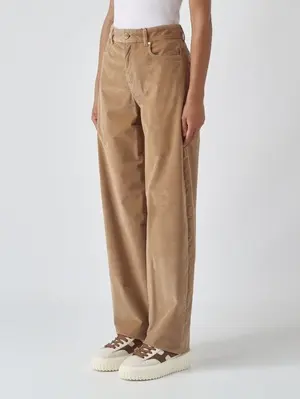 Max Mara Straight Leg Corduroy Trousers