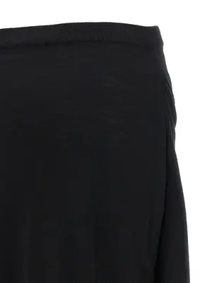 LEMAIRE Draped Button-detail Skirt