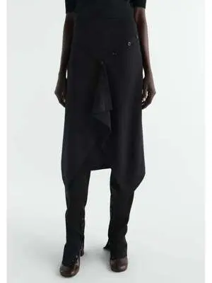 LEMAIRE Draped Button-detail Skirt