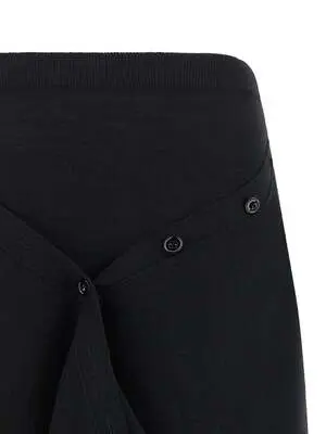 LEMAIRE Draped Button-detail Skirt