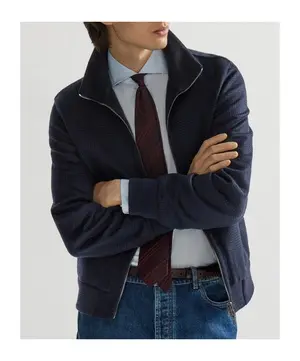 Brunello Cucinelli Hand-crafted Reversible Bomber Jacket
