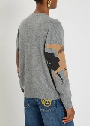 Stella McCartney Racing Horses Intarsia Wool Jumper