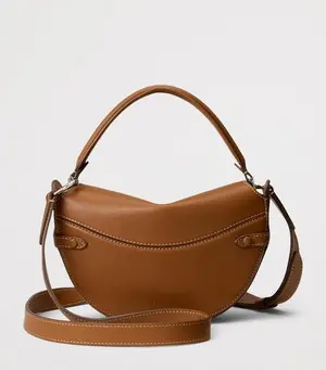 Ralph Lauren Mini Leather Cross-body Bag - Brown
