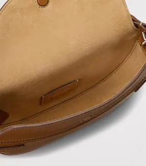 Ralph Lauren Mini Leather Cross-body Bag - Brown