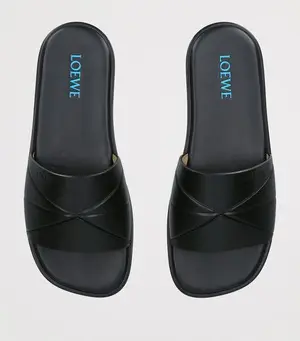 Loewe Leather Origami Slides