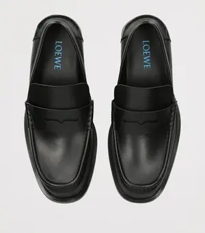Loewe Leather Loafers