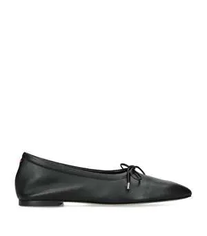 AeydĒ Nomi Leather Ballet Flats - Black