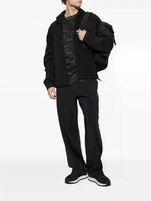 Emporio Armani Logo-embroidered Zip-up Cardigan