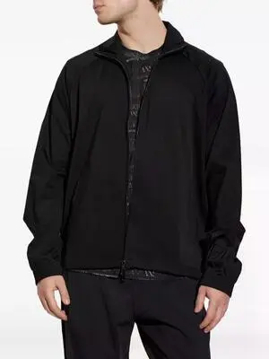 Emporio Armani Logo-embroidered Zip-up Cardigan