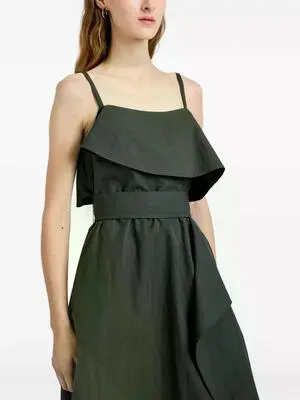 Proenza Schouler White Label Belted Dress - Green
