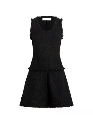 Proenza Schouler White Label Kaida Basketweave Tweed Dress - Black