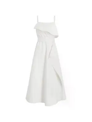 Proenza Schouler White Label Proenza Schouler White Label Reign Dress In Washed Cotton Neutrals