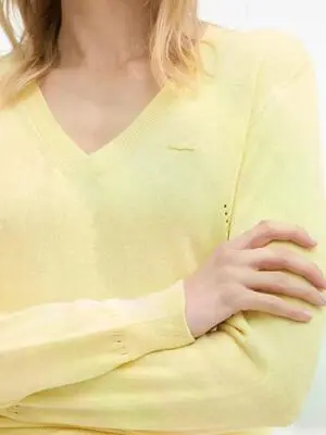 Lacoste Logo Patch V-neck Sweater