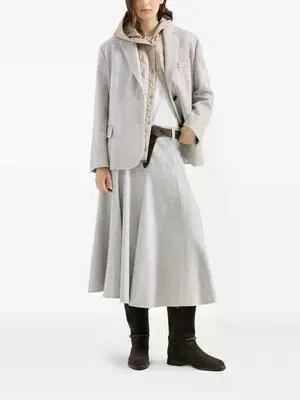Brunello Cucinelli Lightweight Matte Nylon Quilted Vest With Hood - Neutrals
