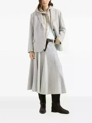 Brunello Cucinelli Lightweight Matte Nylon Quilted Vest With Hood - Neutrals