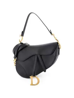 Dior Saddle Handbag With Strap Leather Medium Shoulder Bag